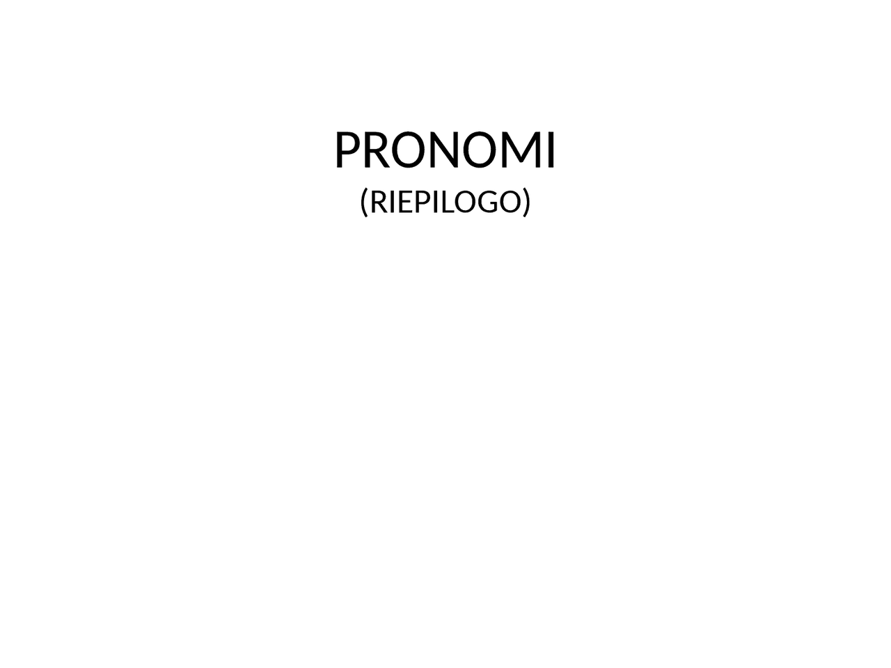 Pronomi Lingua Francese Ii Slide Di Lingua Francese Docsity