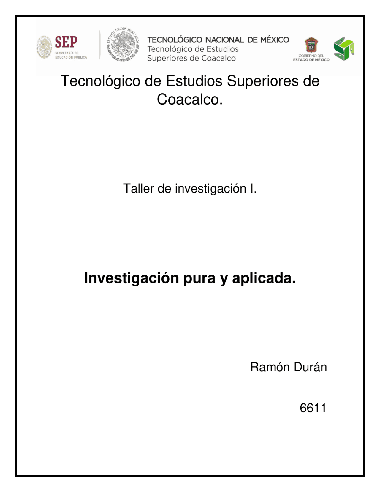 Investigación Pura Y Aplicada Resúmenes De Química Aplicada Docsity