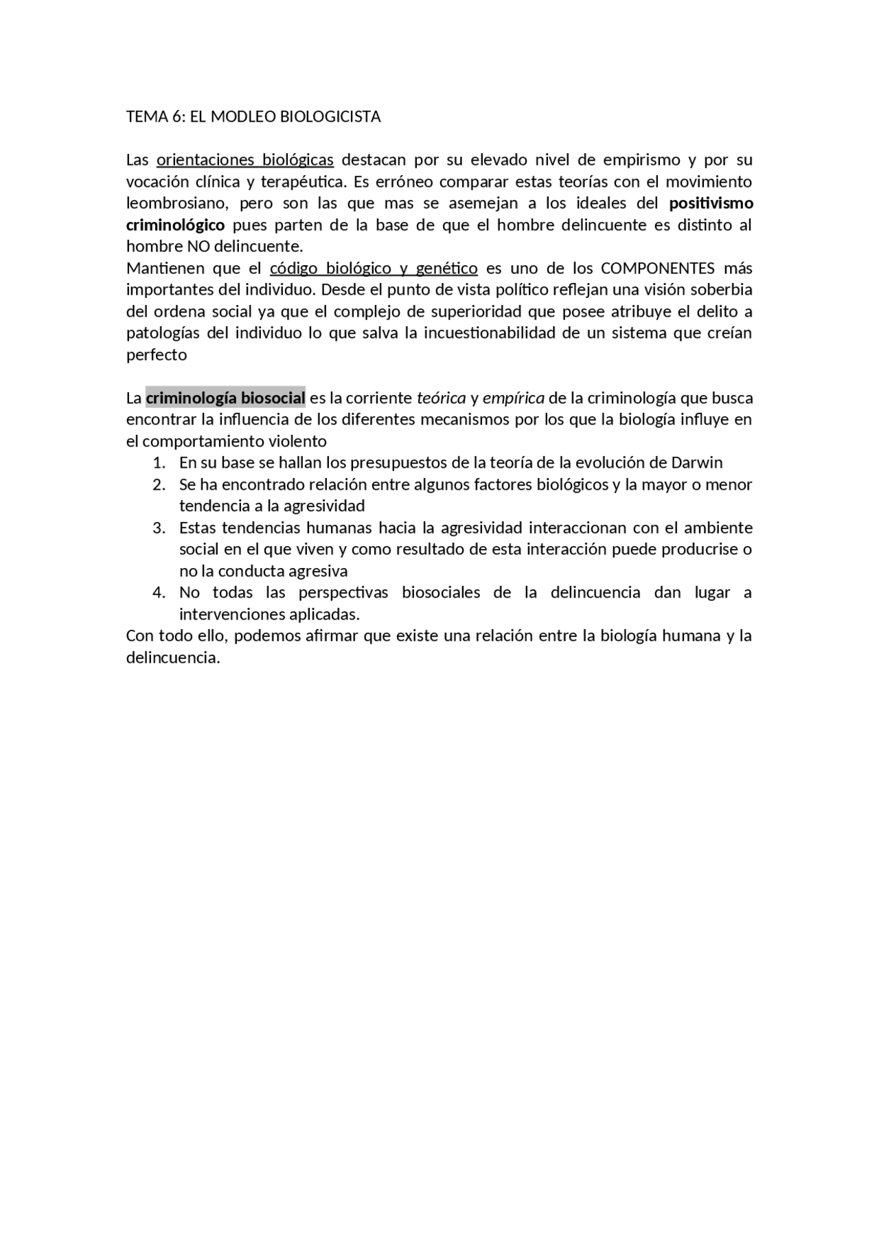 Tema 6 CriminologÍa I Apuntes De Criminología Docsity