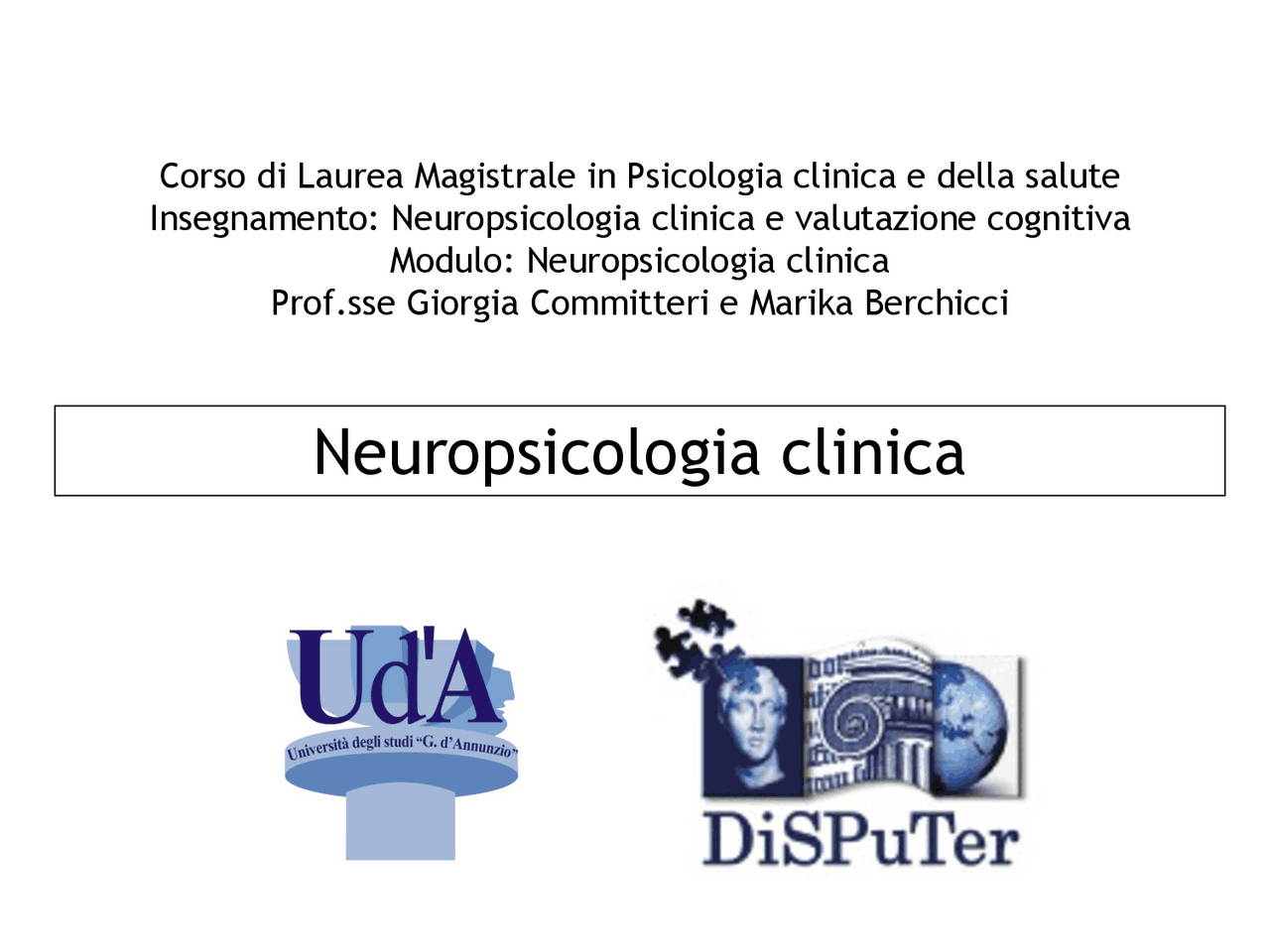 Introduzione neuropsicologica | Schemi e mappe concettuali di ...