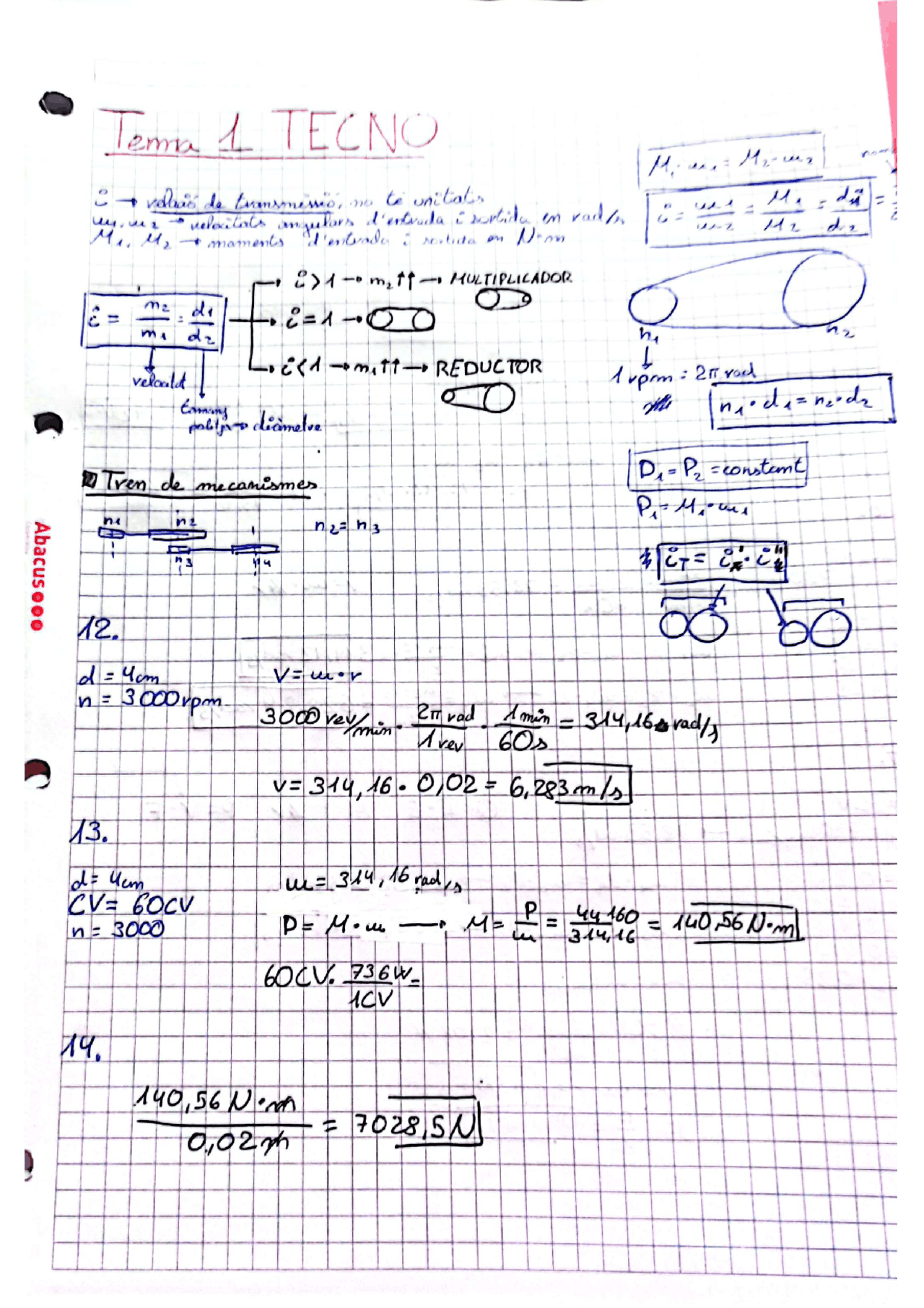 Ejercicios Tema 1 Tecno Ind Ejercicios De Tecnología Industrial Docsity