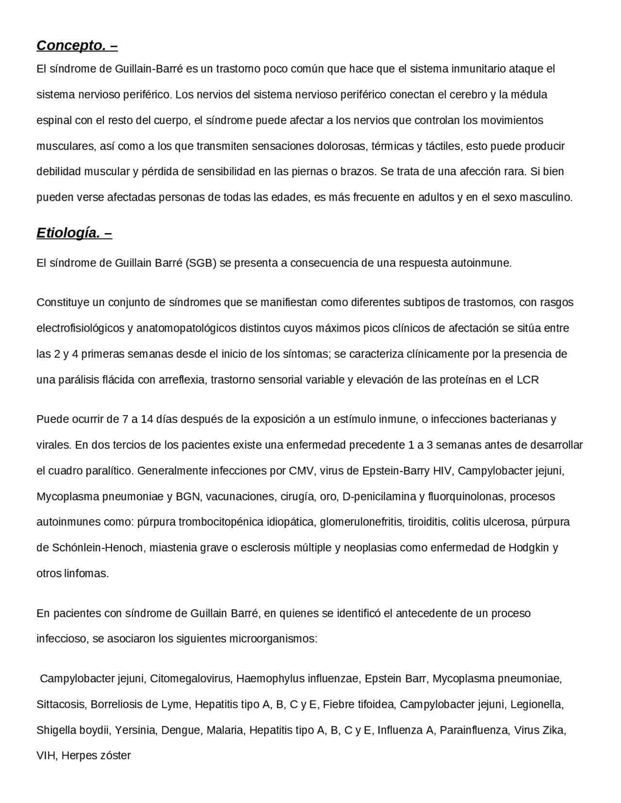 Enfermedad de Guillain-Barre | Resúmenes de Fisiología | Docsity