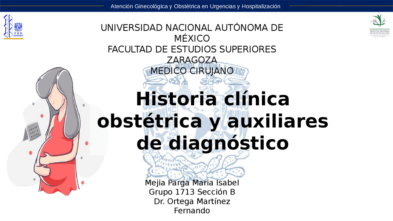 Historia Clínica Obstetrica Diapositivas De Obstetricia Docsity
