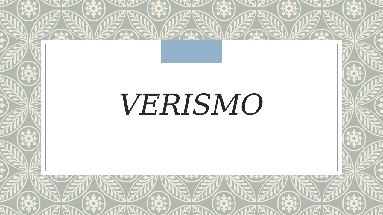 Spiegazione Verismo E Verga Appunti Di Italiano Docsity