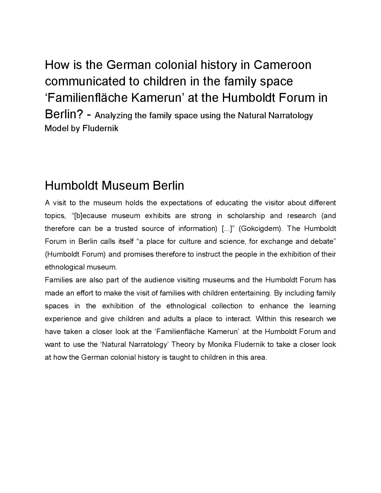 How is the German colonial history in Cameroon communicated to children ...