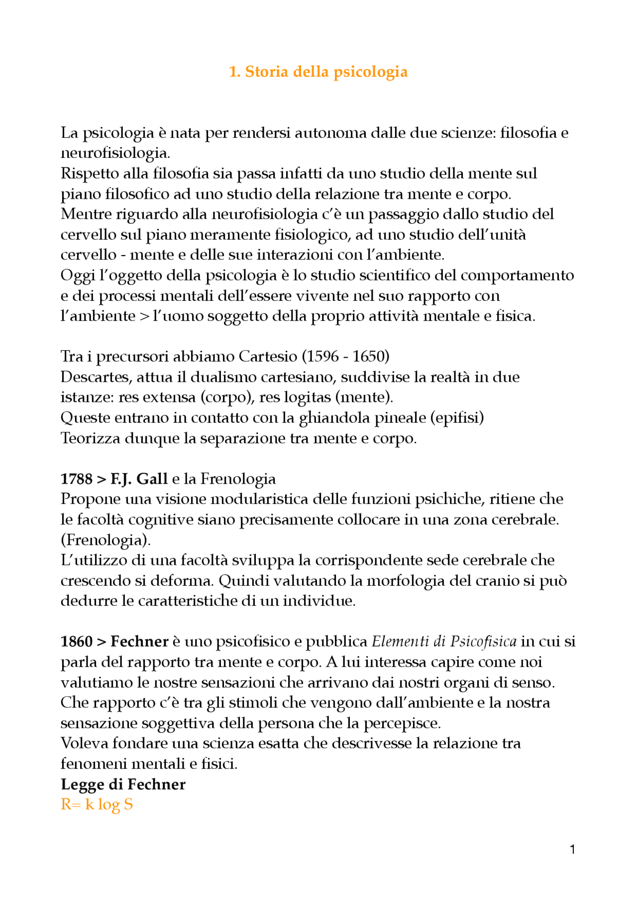 Psicologia Generale Dispense Dispense Di Psicologia Generale Docsity