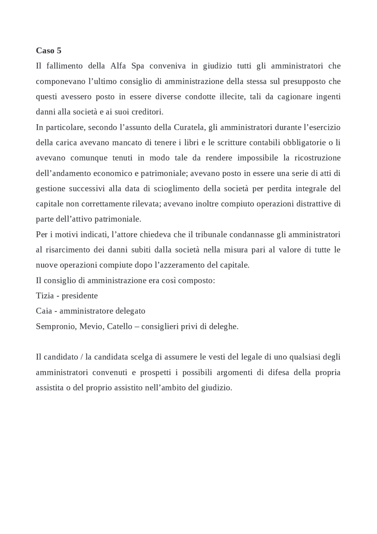 Casi Prova Esame Anno 2022 2023 Schemi E Mappe Concettuali Di Diritto