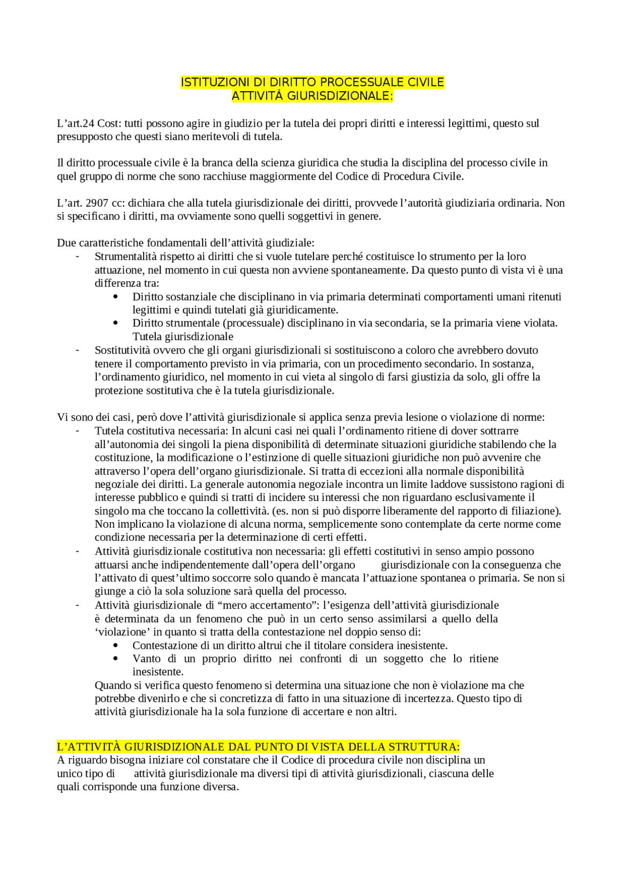 Riassunto Diritto Processuale Schemi E Mappe Concettuali Di Diritto