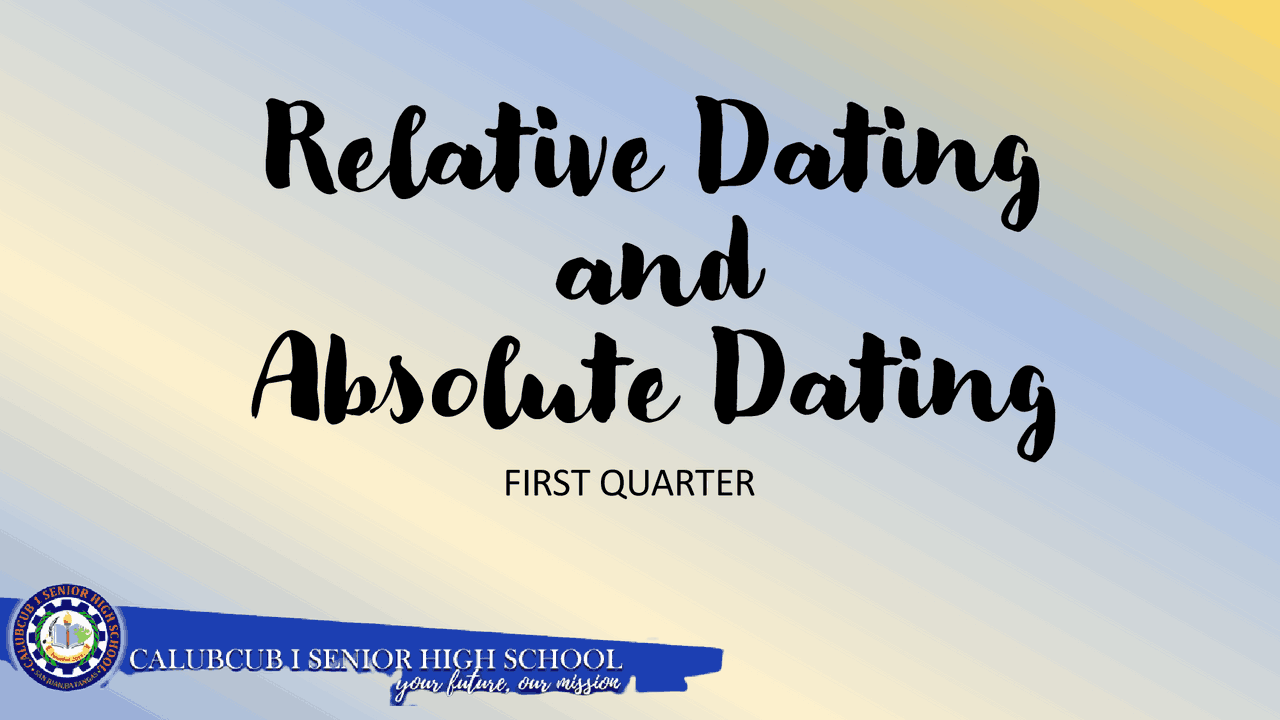 RELATIVE DATING AND ABSOLUTE DATING | Exercises Earth science | Docsity