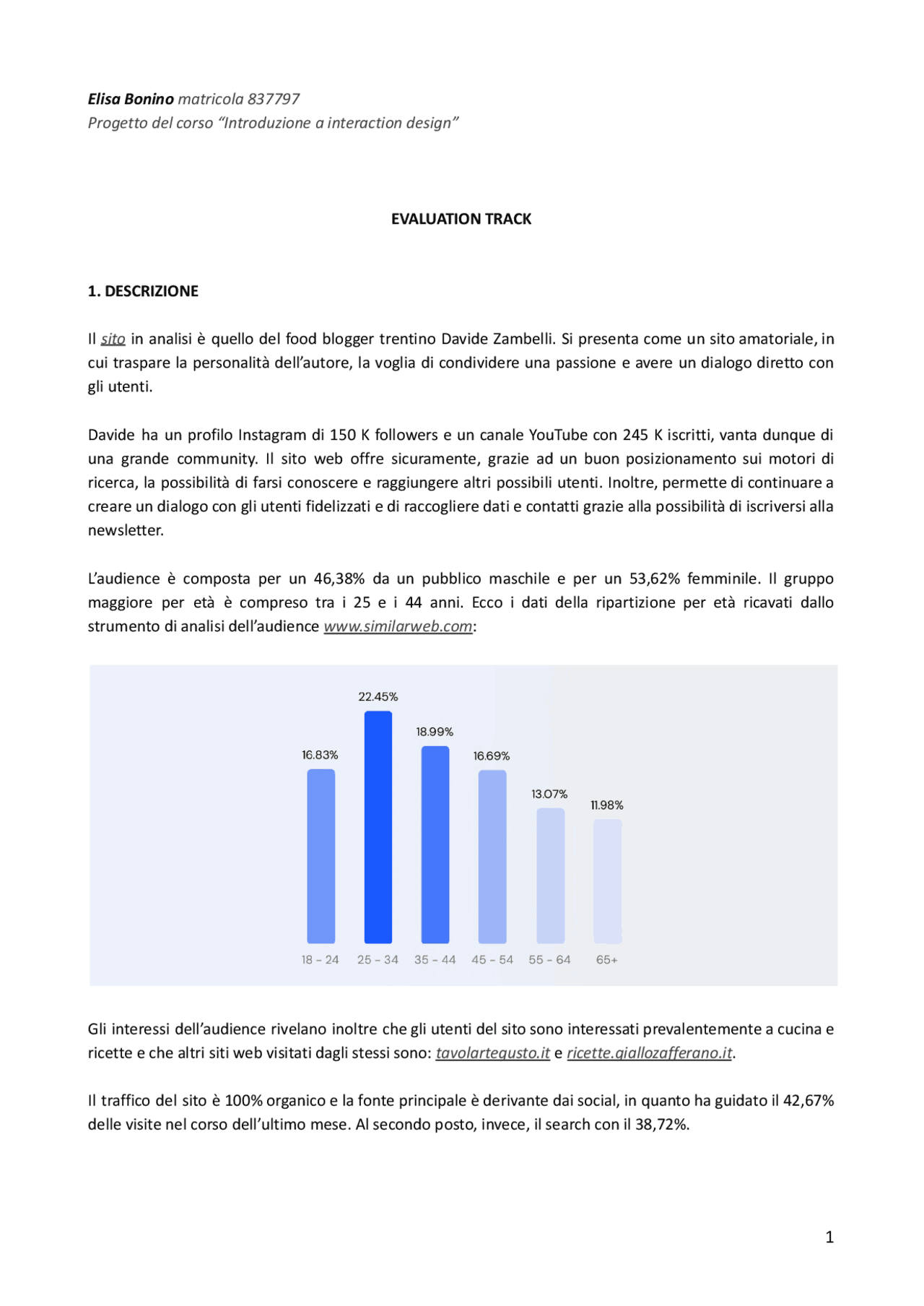 Progetto Di Interaction Design Evaluation Track Esercizi Di Design