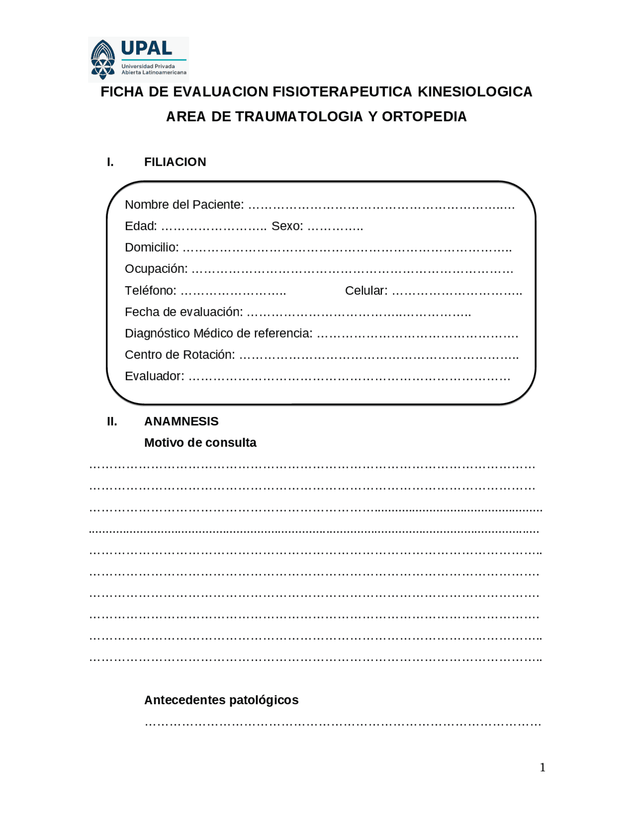 Recopilacion De Informacion Y Fichas De Fisioterapia En Diferentes