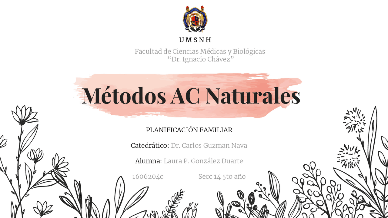 MÉtodos Anticonceptivos Naturales Diapositivas De Obstetricia Docsity