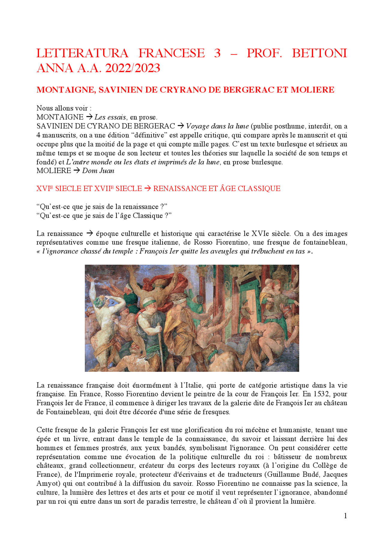 Letteratura Francese 3 Appunti Di Letteratura Francese Docsity