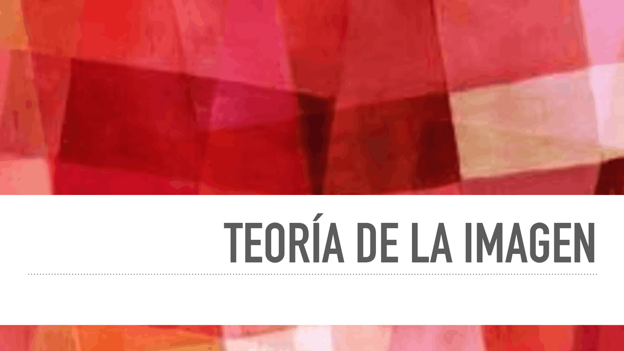 Material de la materia teoria de la imagen, composicion del dise;o ...