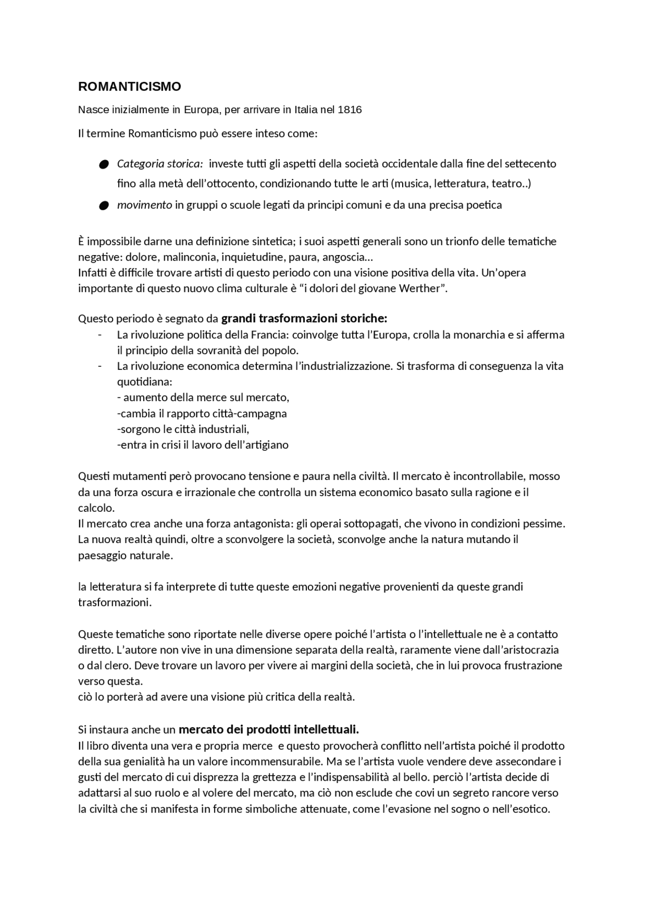 Da romanticismo a D’Annunzio | Collegamenti Interdisciplinari di ...