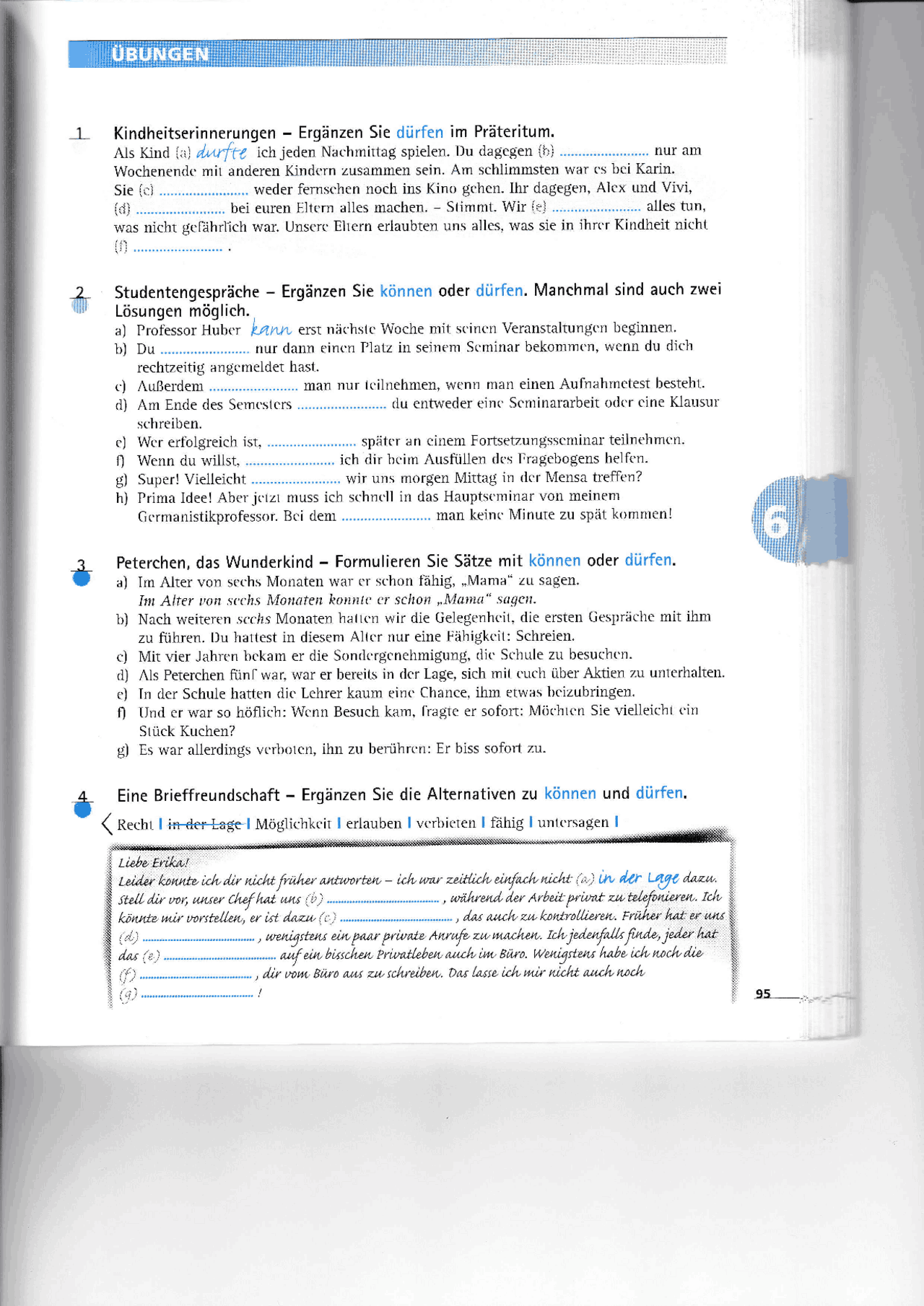 I Modal verben schema | Appunti di Lingua Tedesca | Docsity