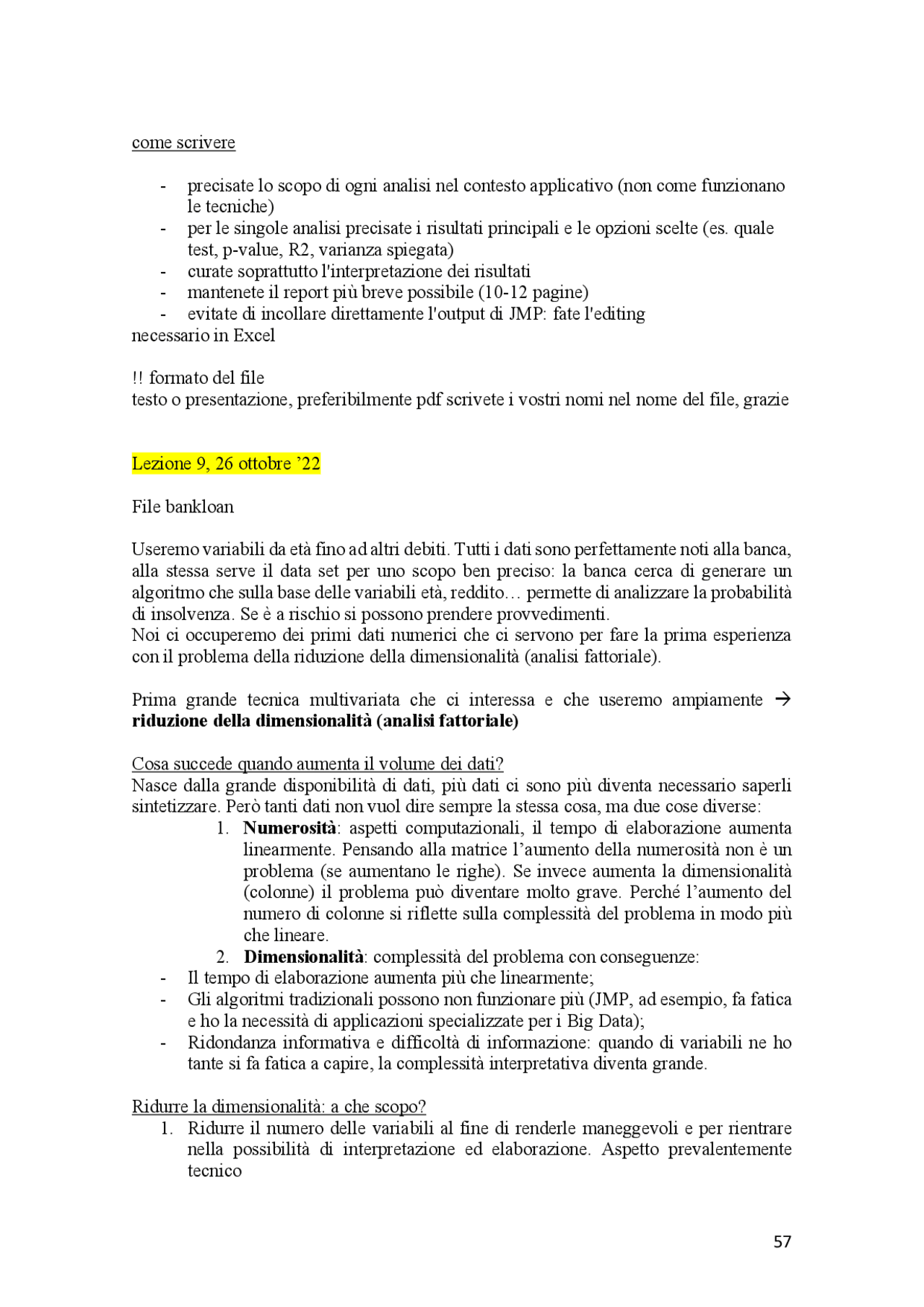Appunti Corso Di Data Analysis Aa 20222023 Parte 2 Appunti Di