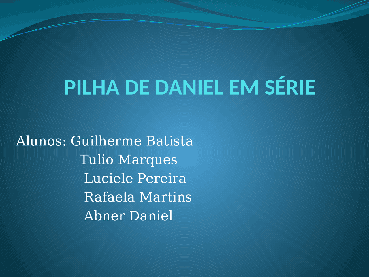 Pilha de Daniel em série | Slides Química para Ensino Médio | Docsity
