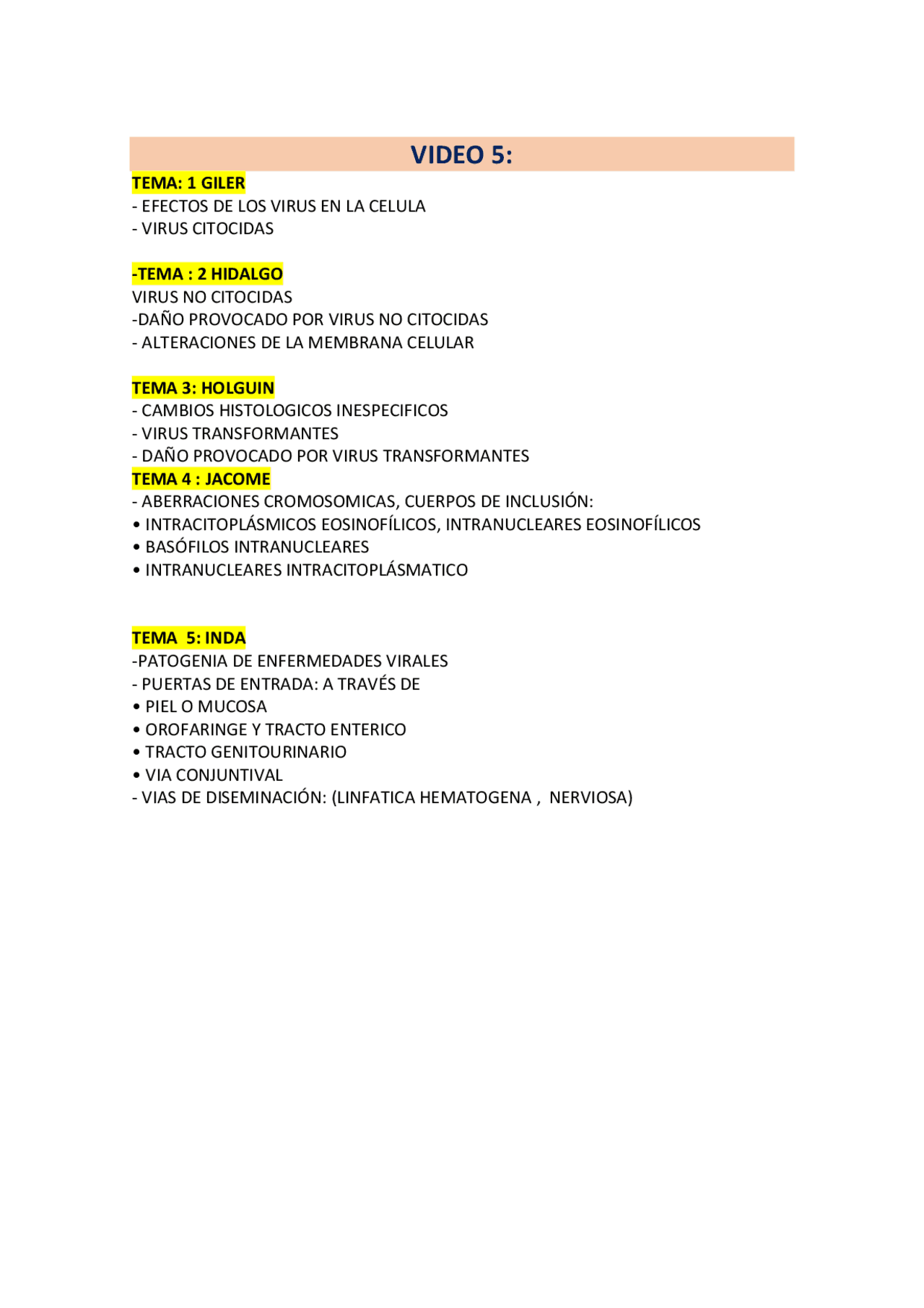 Partes De La Expo De Virologia Clase 2 Apuntes De Virología Docsity