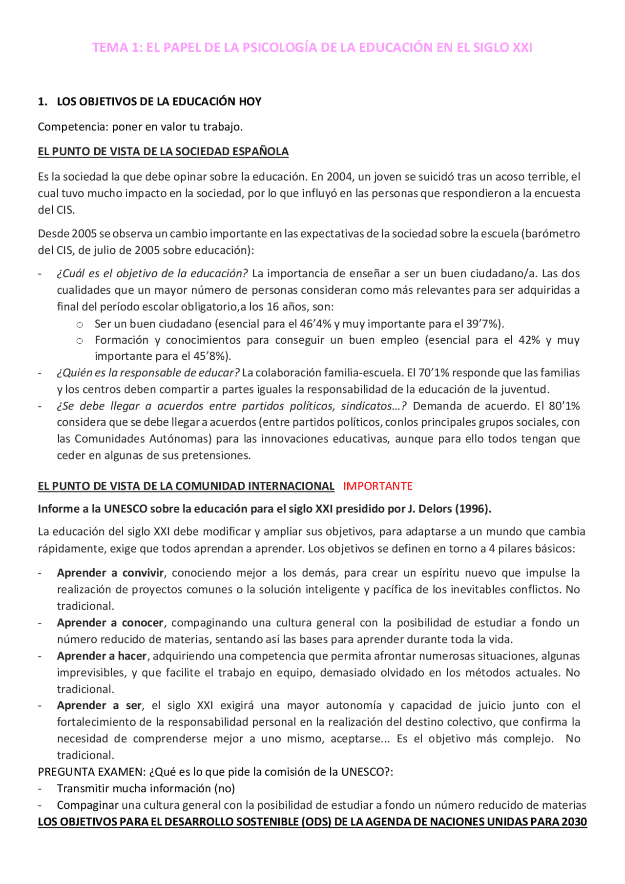 Apuntes Y Examen Psicología Del Desarrollo Cognitivo Apuntes De