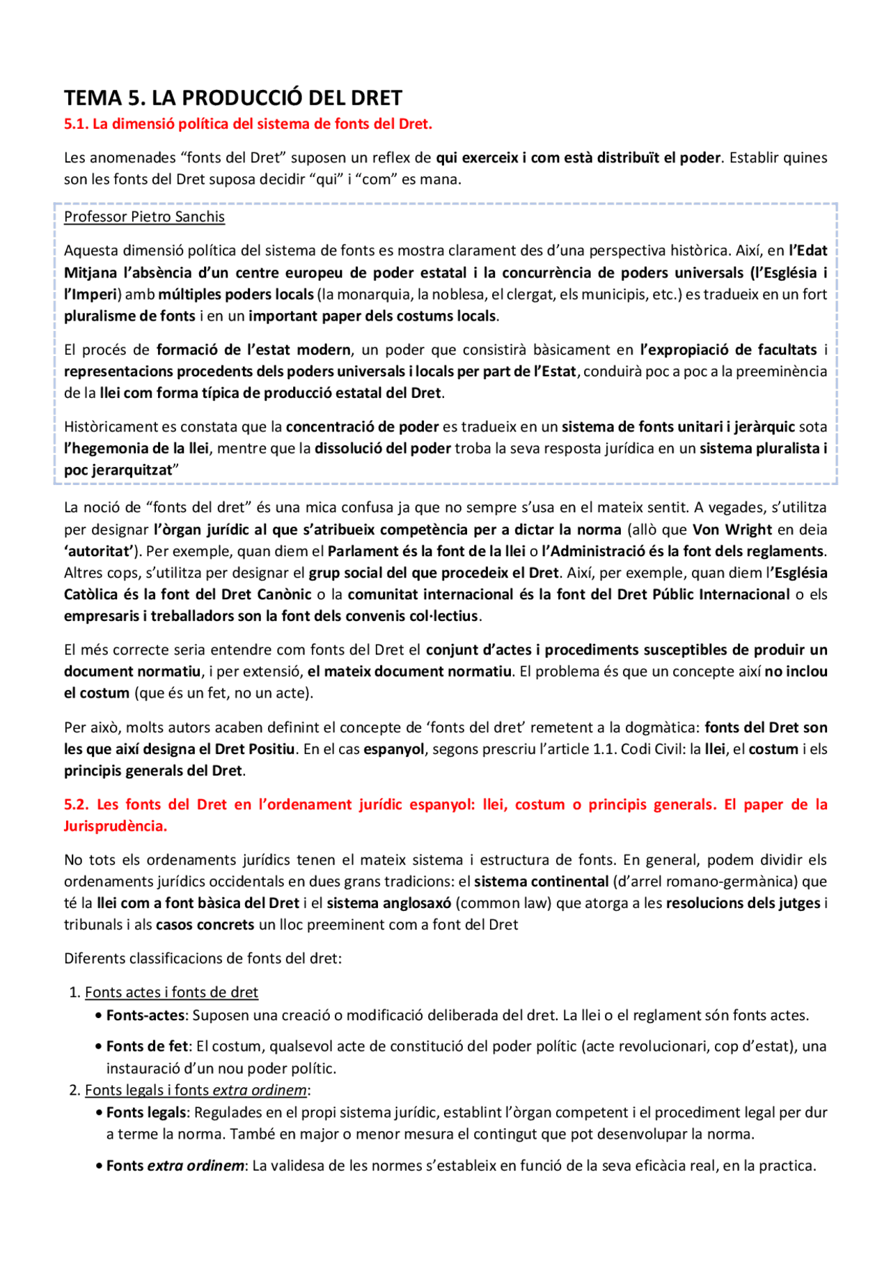 Apunts Fonaments Del Dret Tema 5 I Tema 6 Apuntes De Derecho Docsity