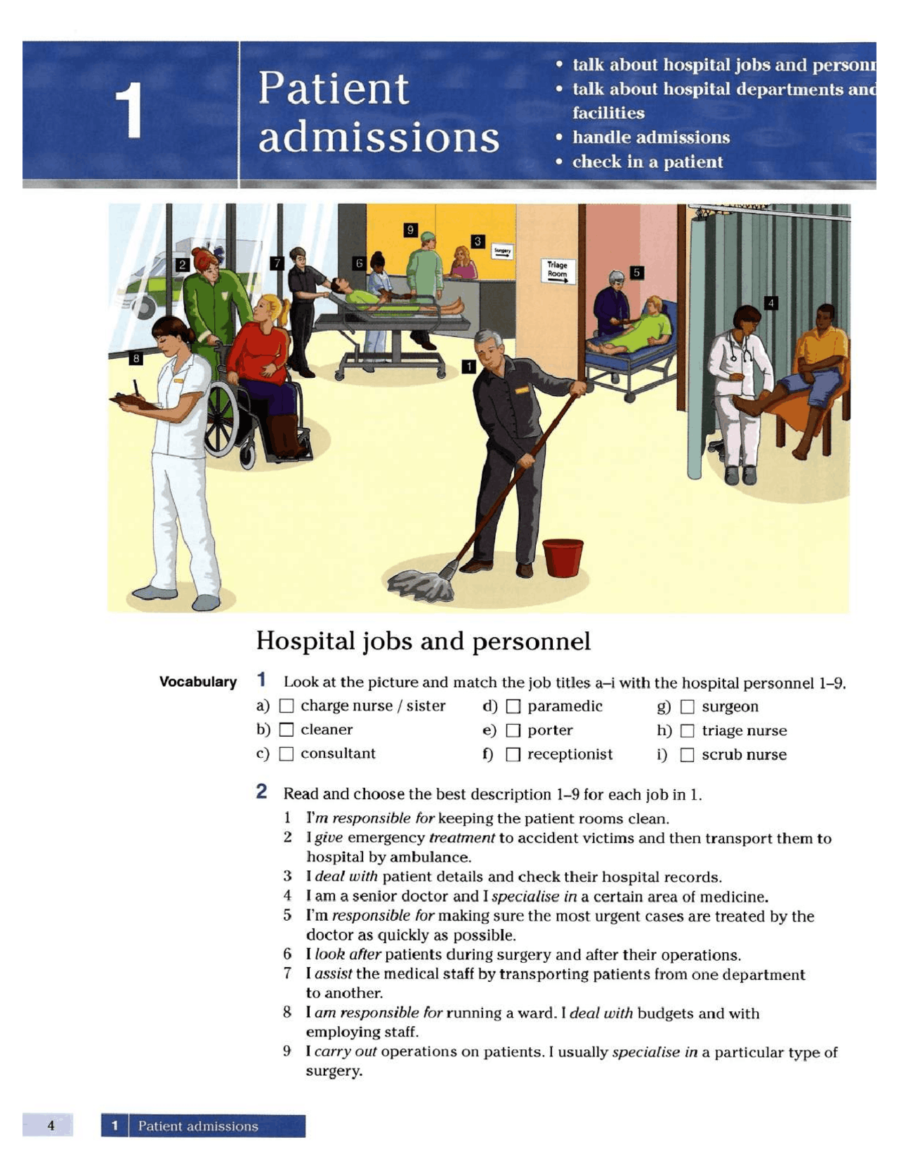 Nursing english III........................... | Ejercicios de Idioma ...