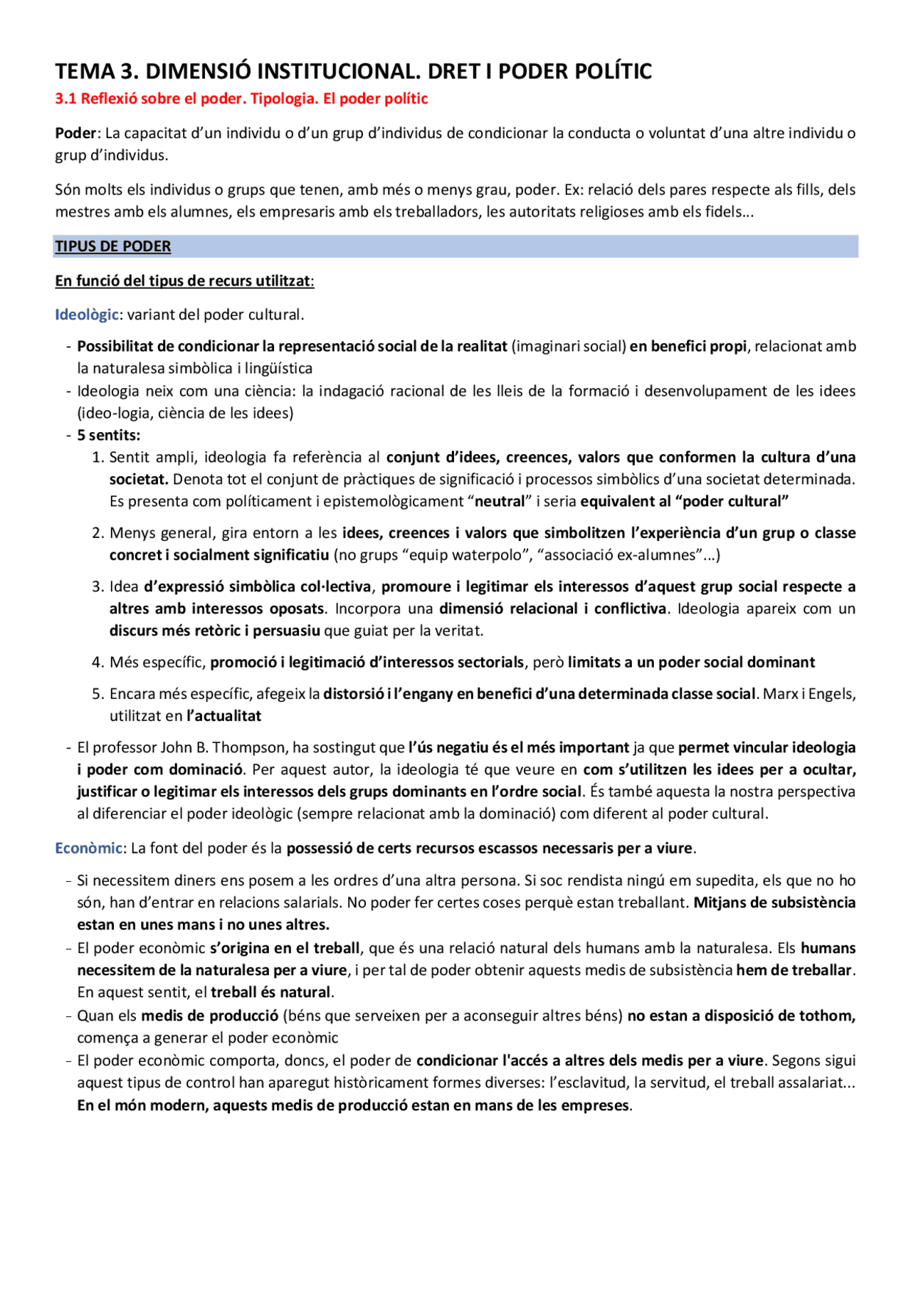 Apunts Fonaments Del Dret Tema 3 I Tema 4 Apuntes De Derecho Docsity