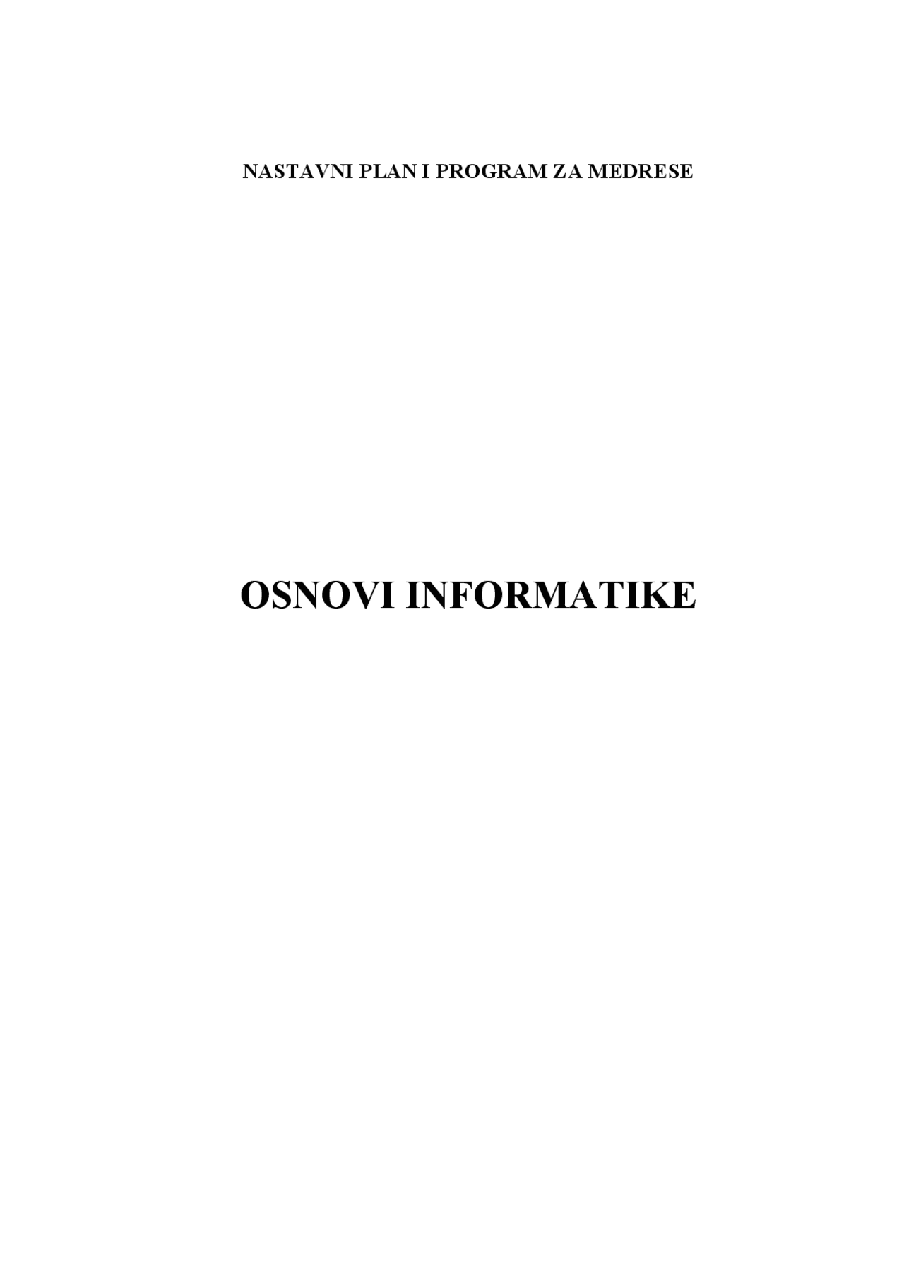 Osnovi Informatike Vežbe Predlog Osnove Informatike Docsity