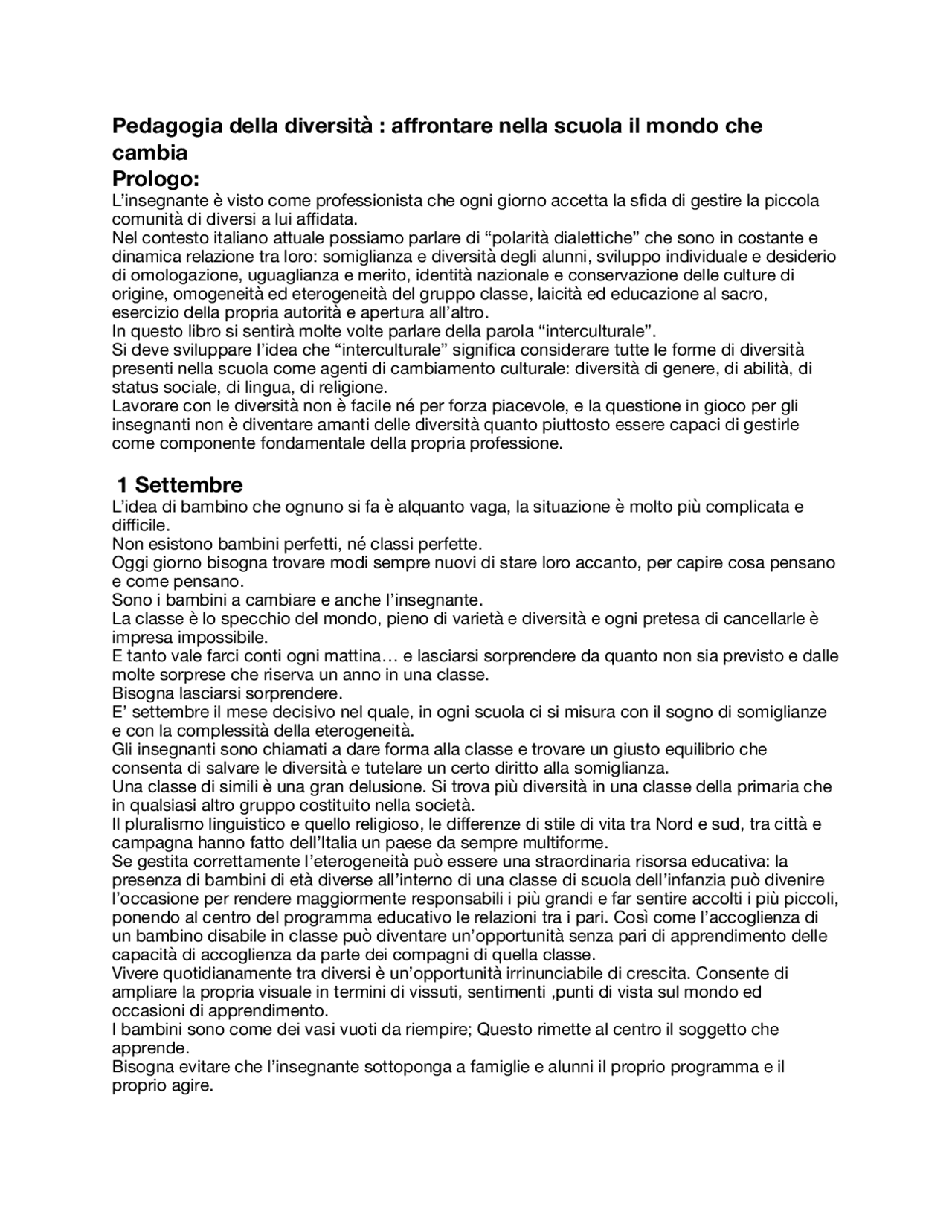 Pedagogia delle diversità, Anna Granata, riassunto libro | Sintesi del ...