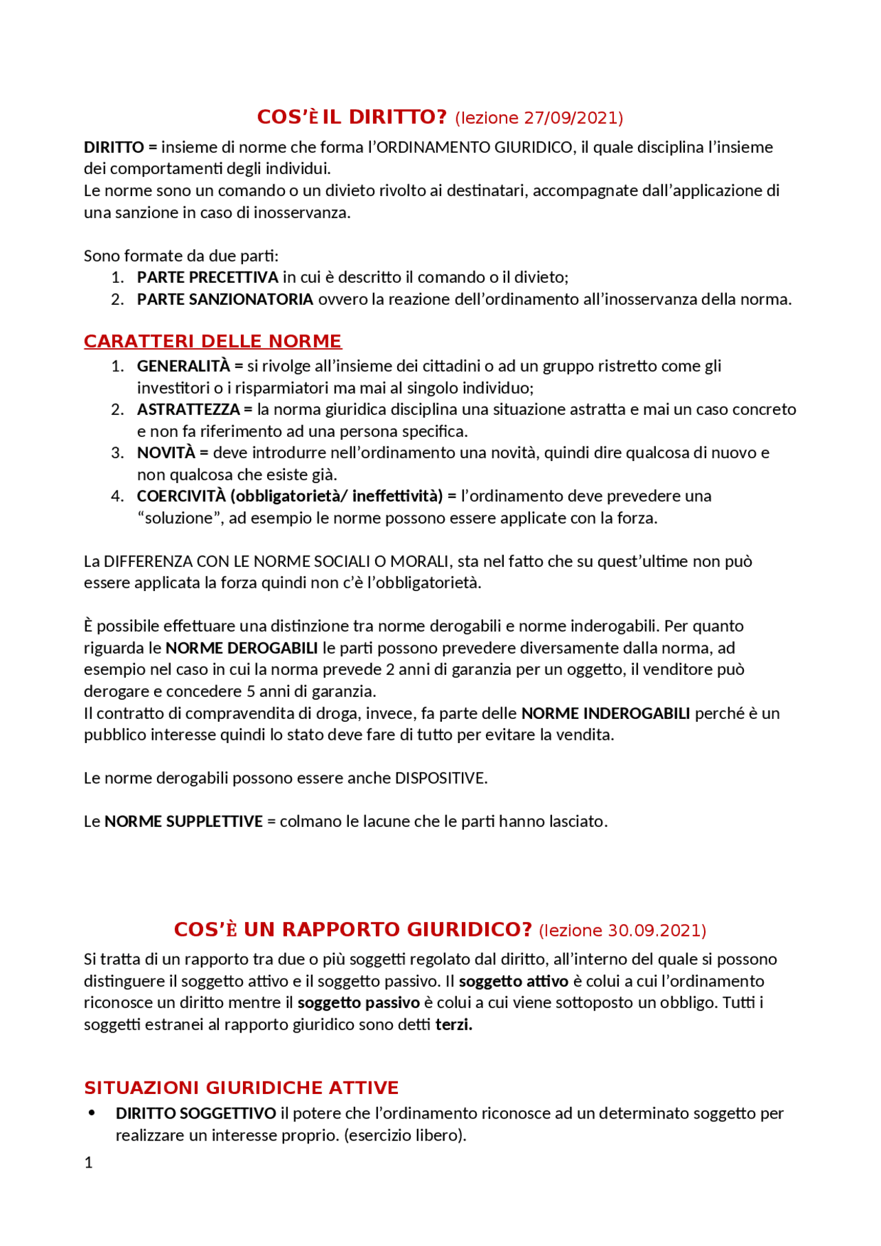 Sbobine esame diritto privato | Appunti di Diritto Privato | Docsity