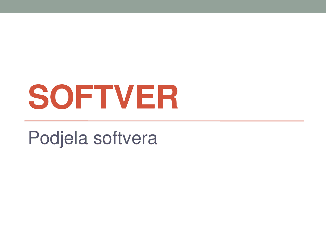 Podjela Softvera Slajdovi Predlog Aplikativni Softver Docsity