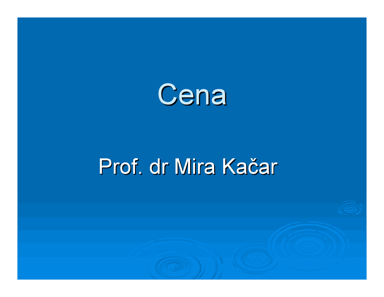 Prof. dr Mira Kačar | Šeme i konceptualne mape' predlog Marketing | Docsity
