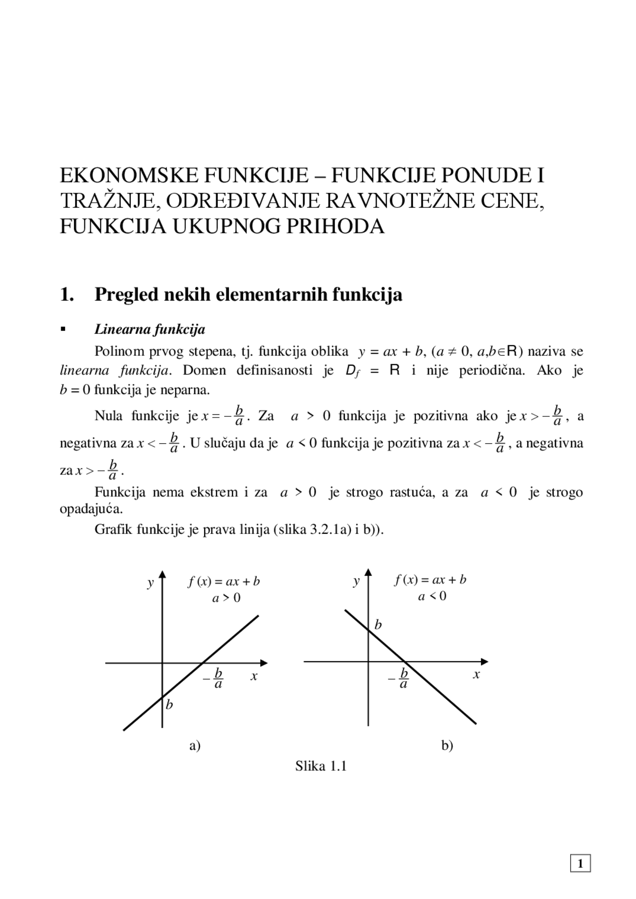 Ekonomske Funkcije Funkcije Ponude I TraŽnje Slajdovi Predlog