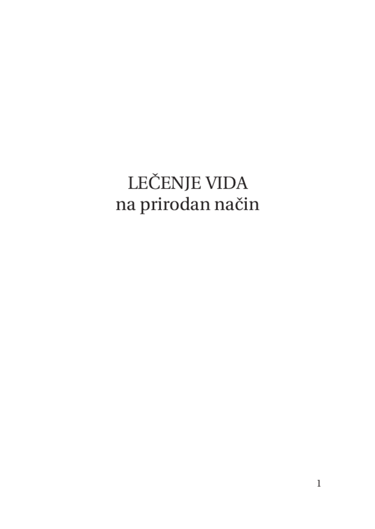 LeČenje Vida Na Prirodan Način Skripte Predlog Pravo Docsity