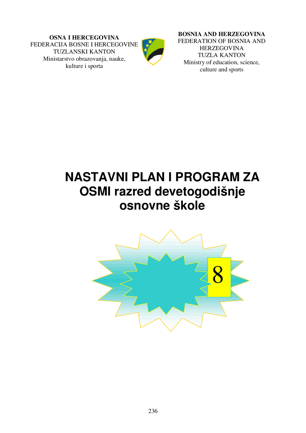 NASTAVNI PLAN I PROGRAM ZA OSMI razred ... | Šeme i konceptualne mape ...