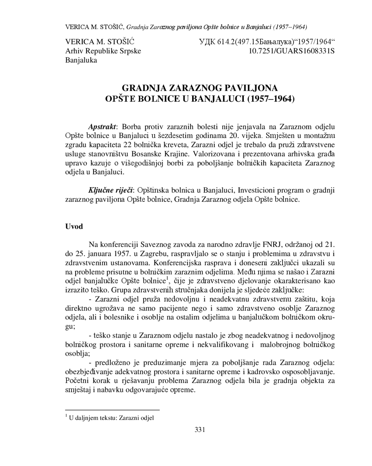 GRADNJA ZARAZNOG PAVILJONA OPŠTE BOLNICE U ... | Vežbe' predlog ...