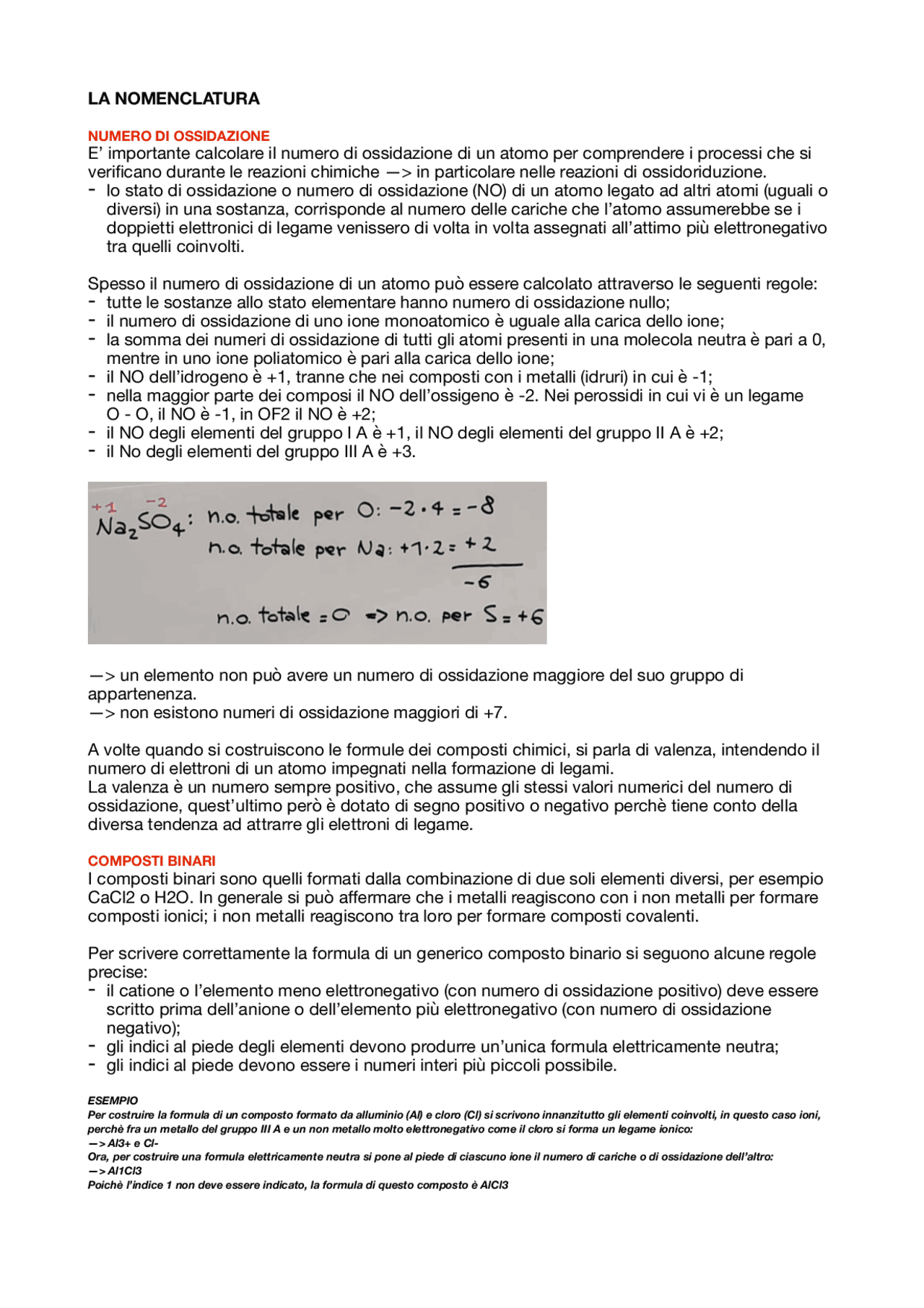 Formule Dei Composti Ionici Binari