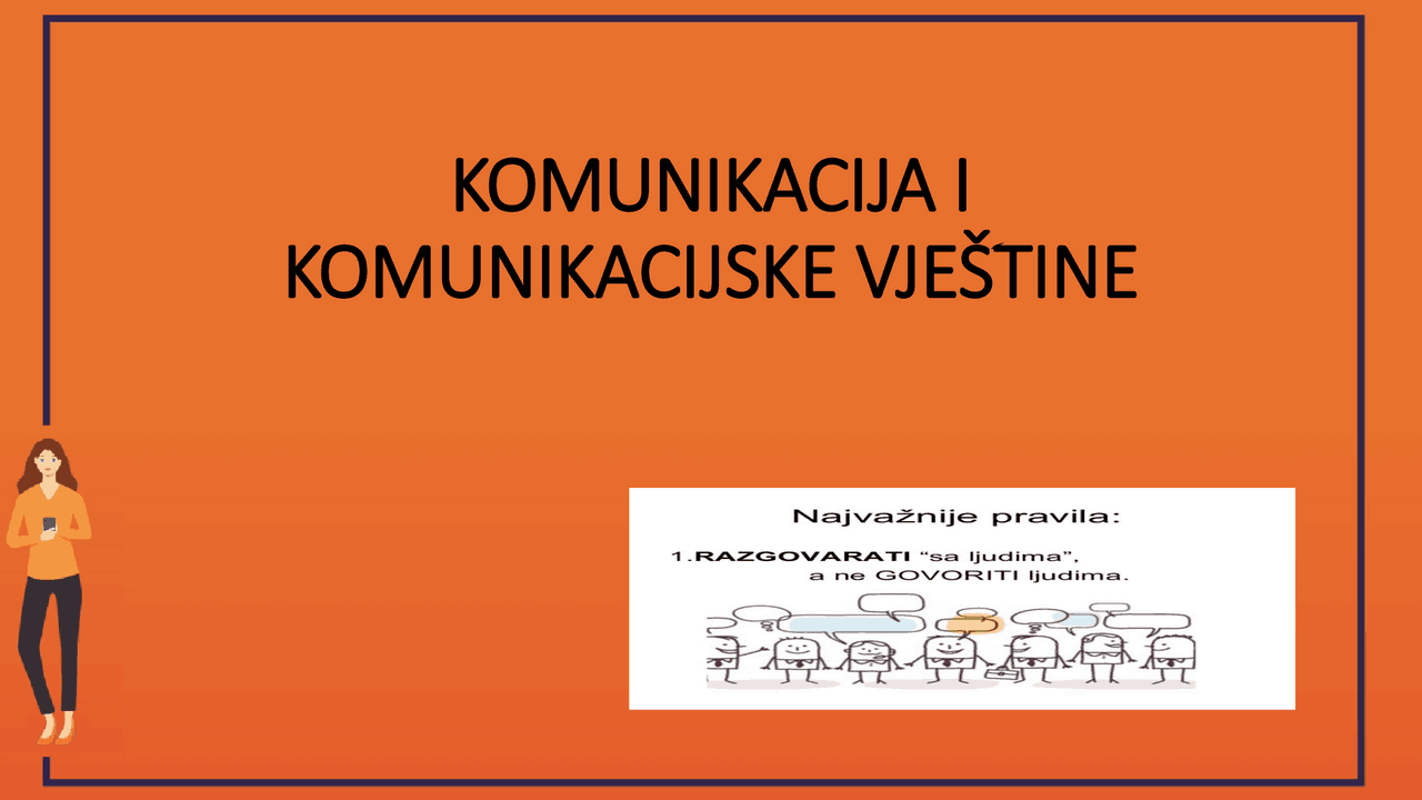 Komunikacija I Komunikacijske VjeŠtine Rezime Predlog Pravo Docsity