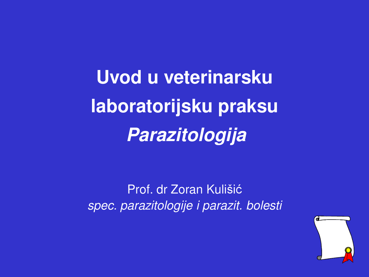 Uvod u veterinarsku laboratorijsku praksu Parazitologija | Skripte ...