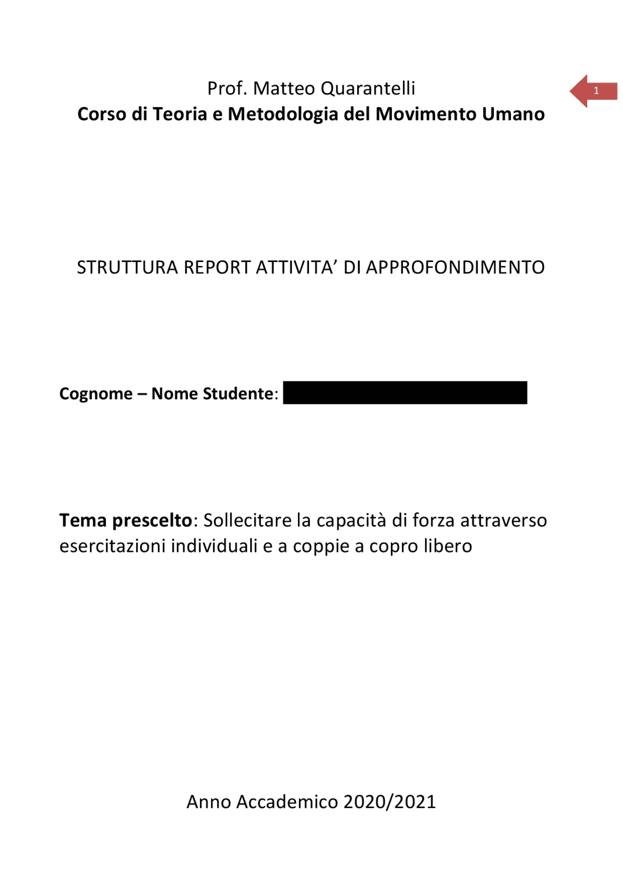 Report Di Approfondimento Guide Progetti E Ricerche Di Teoria E