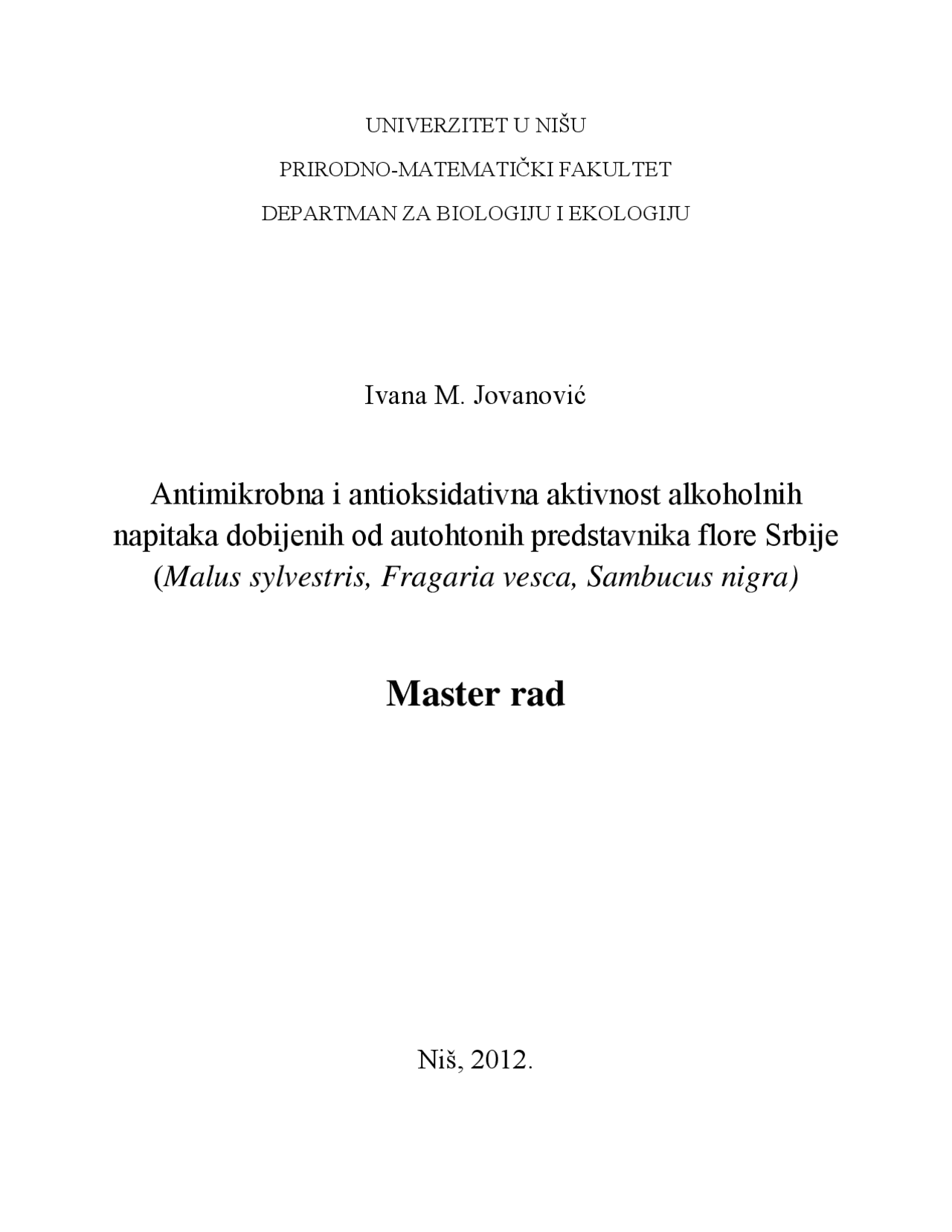 Master rad | Šeme i konceptualne mape' predlog Mikrobiologija | Docsity