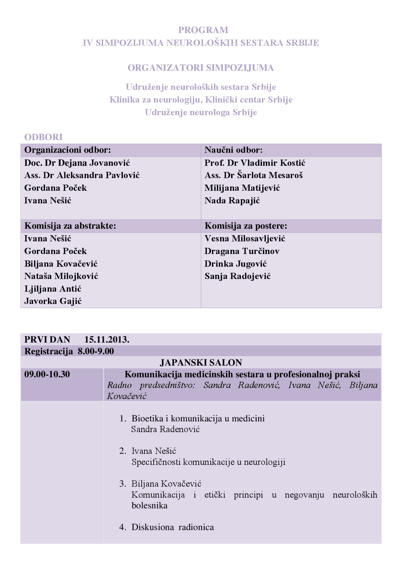 Preliminarni Program Ispiti Predlog Zdravstvena Nega Docsity