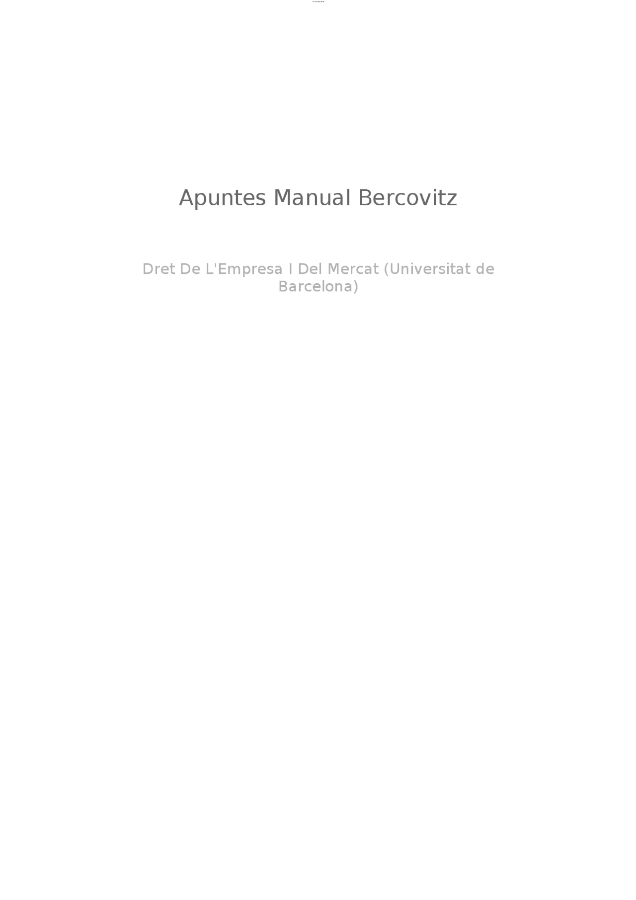 Apuntes manual bercovitz derecho mercantil | Apuntes de Derecho ...