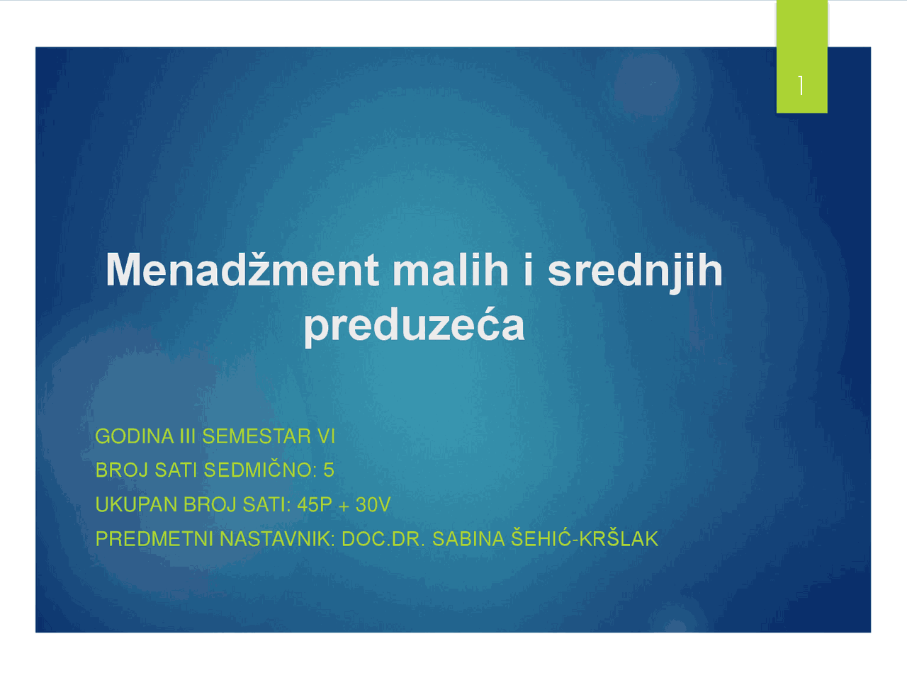 Menadžment malih i srednjih preduzeća | Slajdovi' predlog Menadžment ...