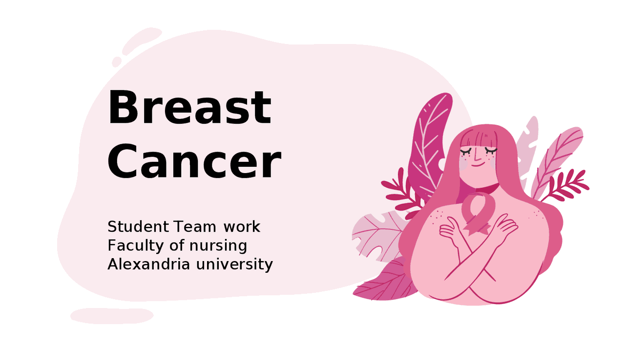 Media file of the breast cancer lesson plan | Slides Nursing | Docsity