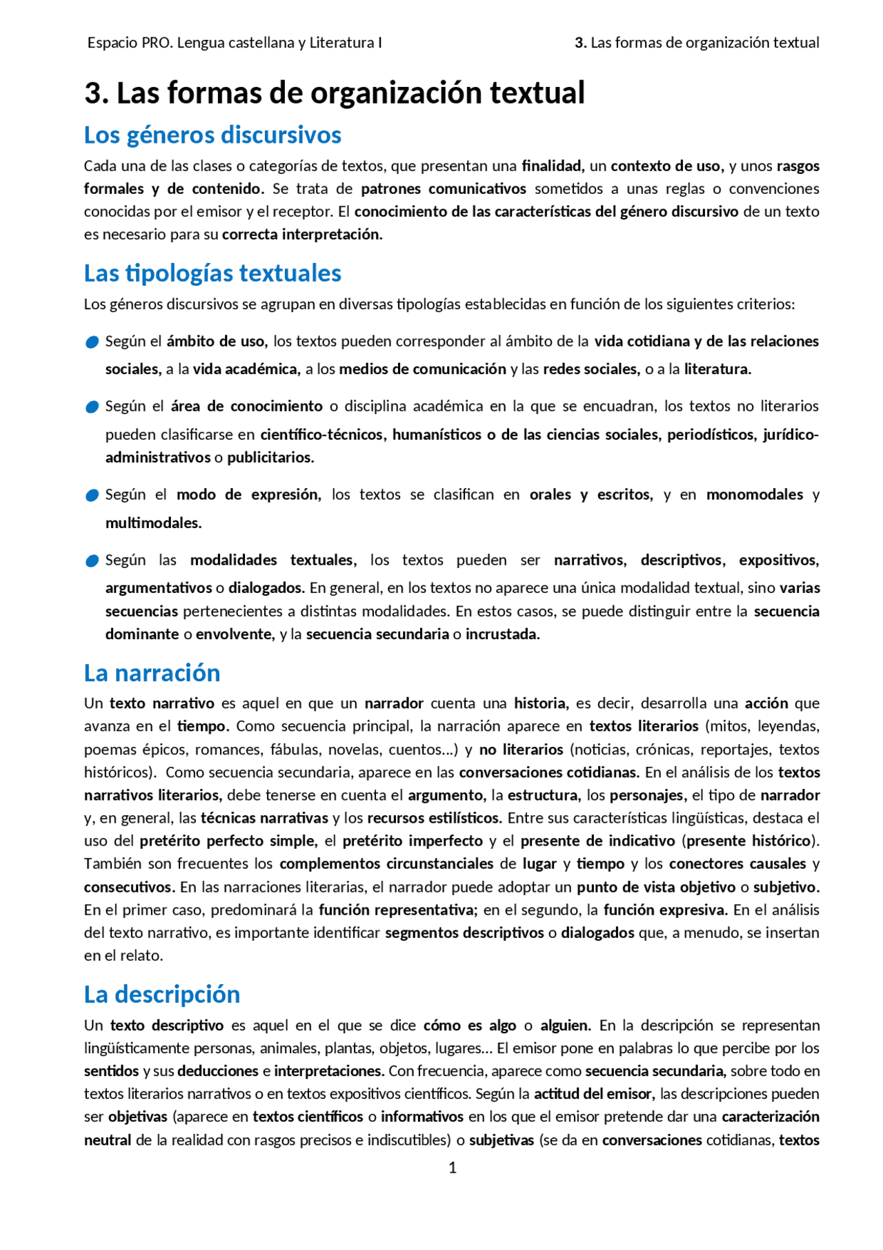 Lengua y literatura castellana, resumen. | Resúmenes de Lengua y ...