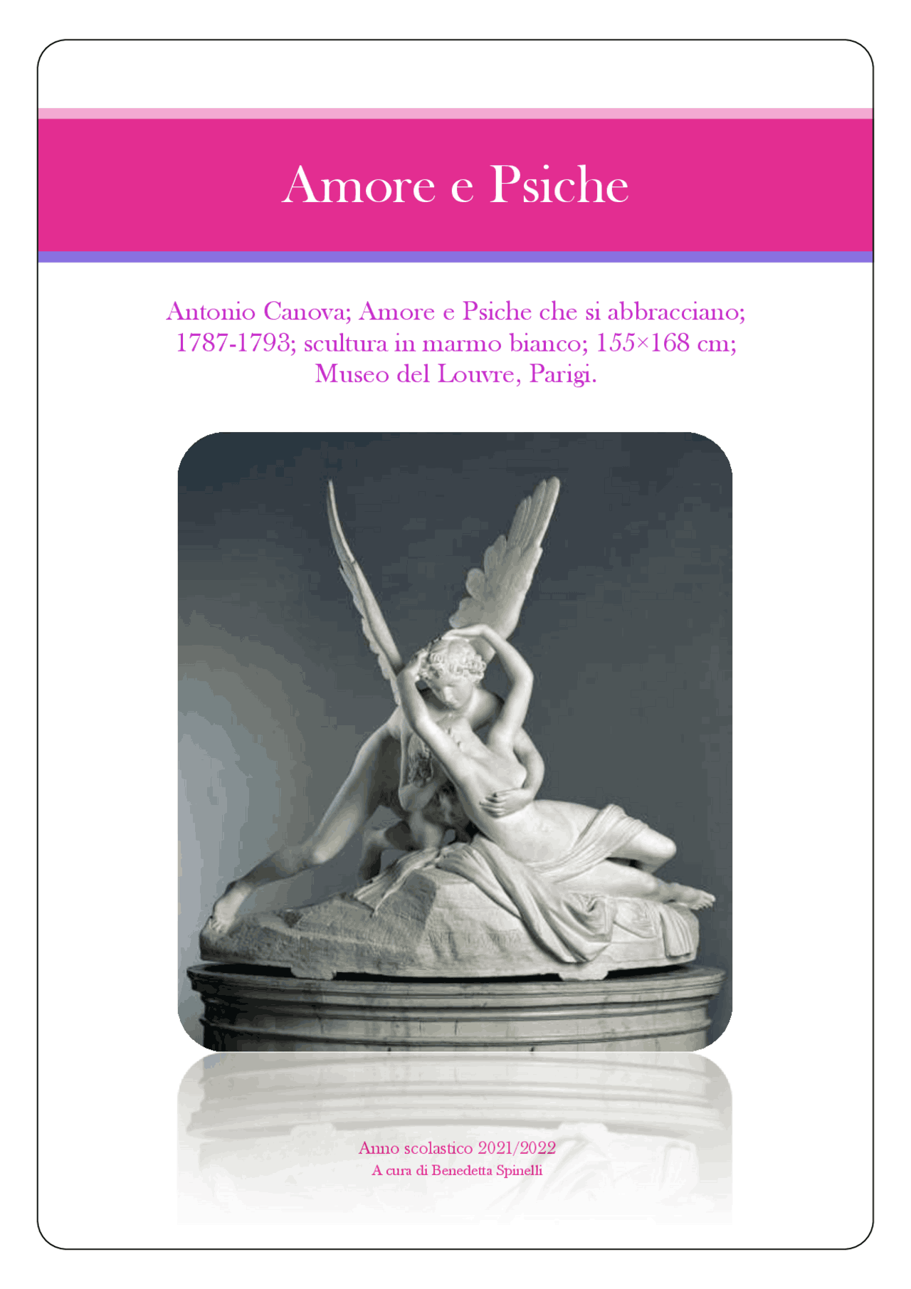 Analisi della scultura "Amore e Psiche" di Antonio Canova e neoclassicismo | Appunti di Elementi ...