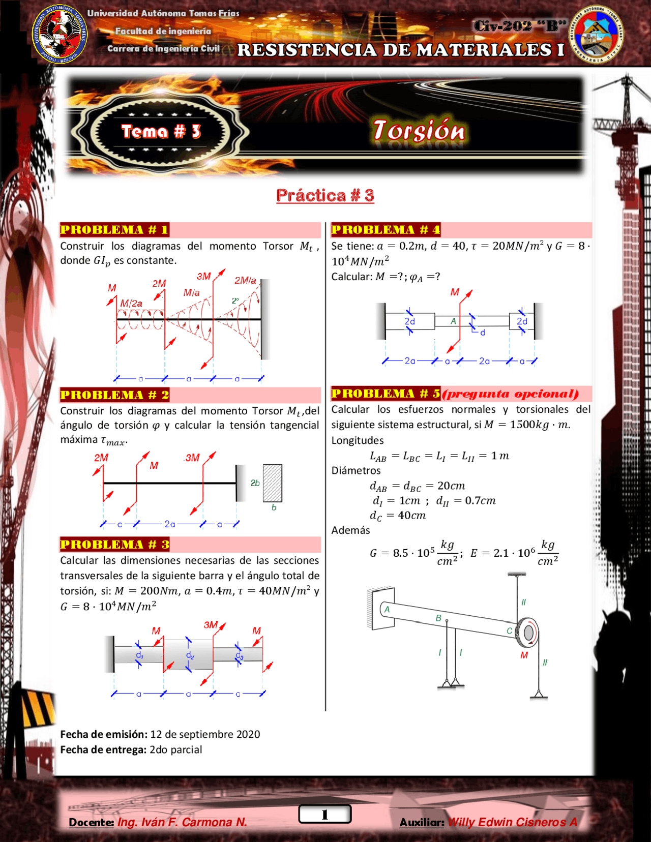 Tracción Compresión Ejercicios Resueltos Parte 3 Ejercicios De