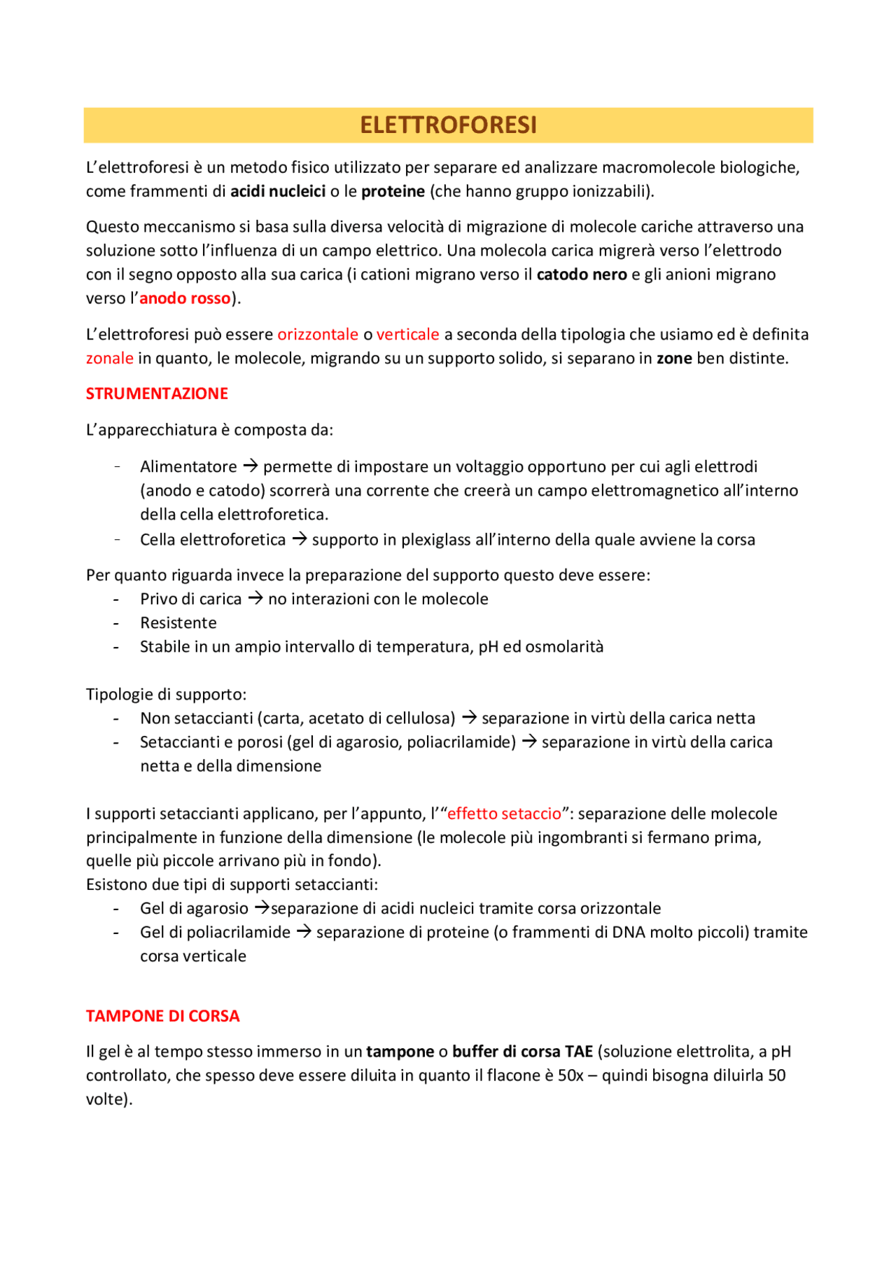 Tecniche Di Laboratorio Biochimico E Di Biologia Molecolare Part 1