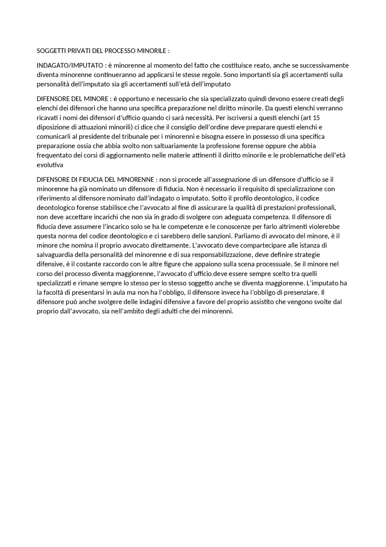 Soggetti Del Procedimento Penale Minorile Appunti Di Diritto Penale
